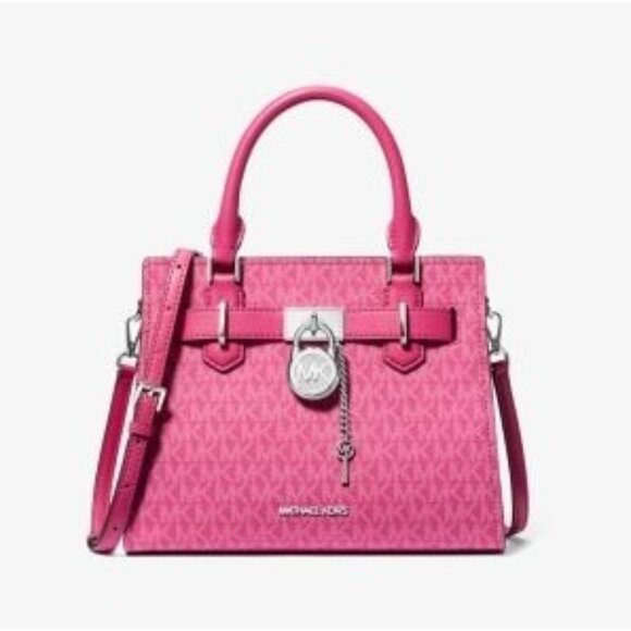 Michael Kors | Bags | Nwt Michael Kors Pink Hamilton Small Signature ...